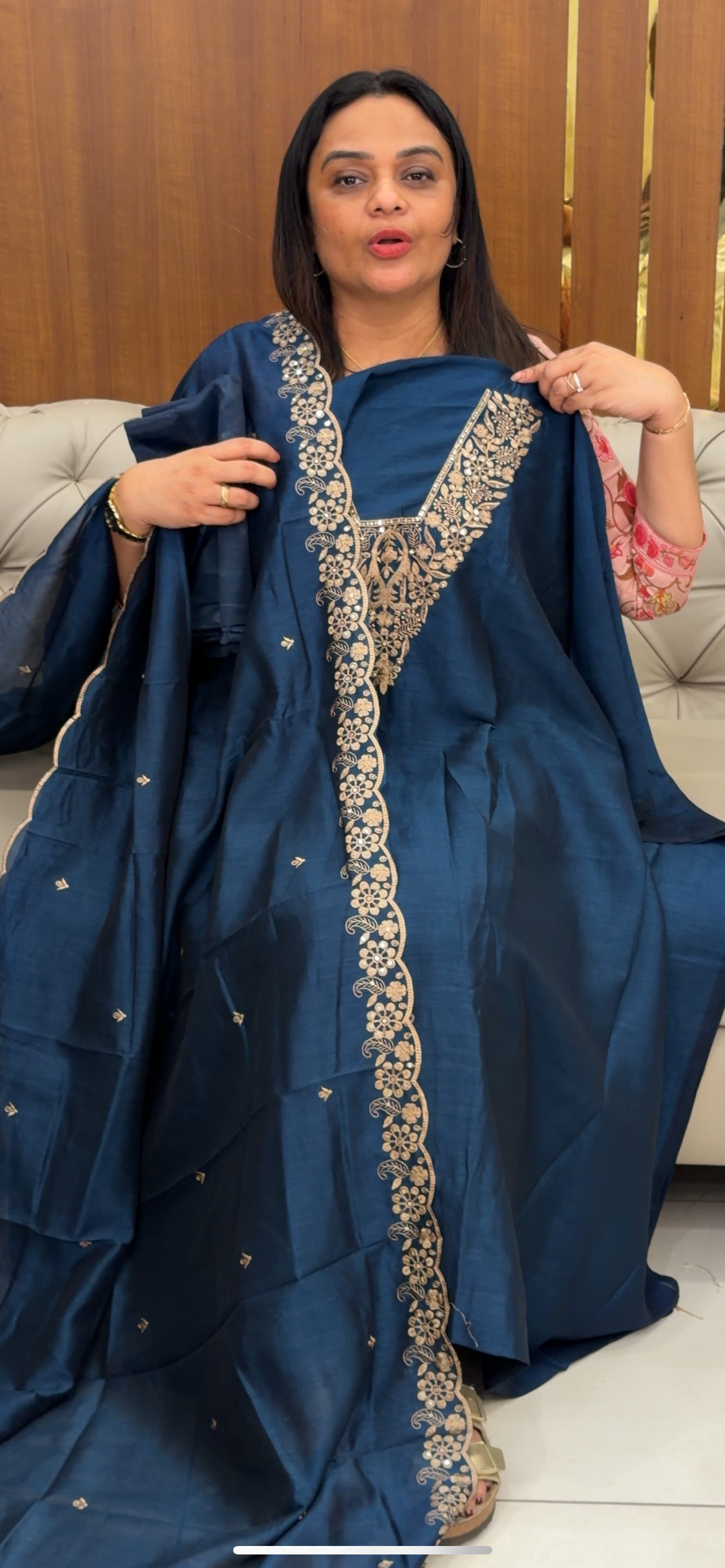 SEMI RAW SILK UNSTIYTCHED SALWAR SUITS - IHA 30354 – Iha Designs Bridal ...