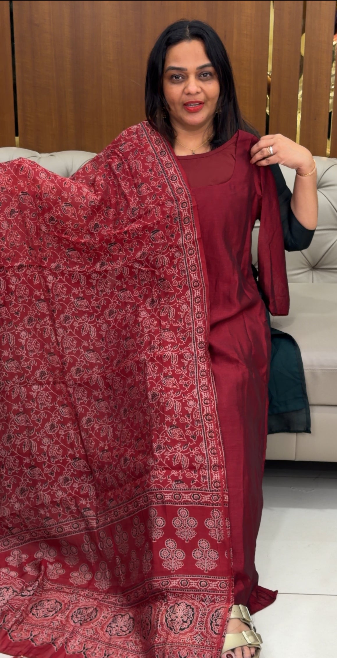 IHA'S IN-HOUSE SEMI RAW SILK TOP AND DUPATTA - IHA 30338 – Iha Designs ...