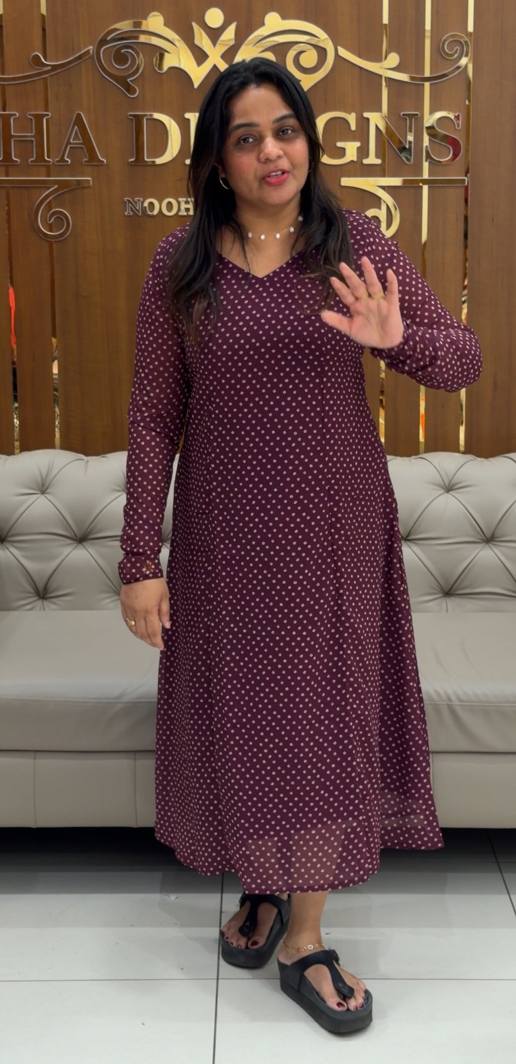 IHA'S IN-HOUSE GEORGETTE ALINE TOPS -IHA 28725 – Iha Designs Bridal Studio