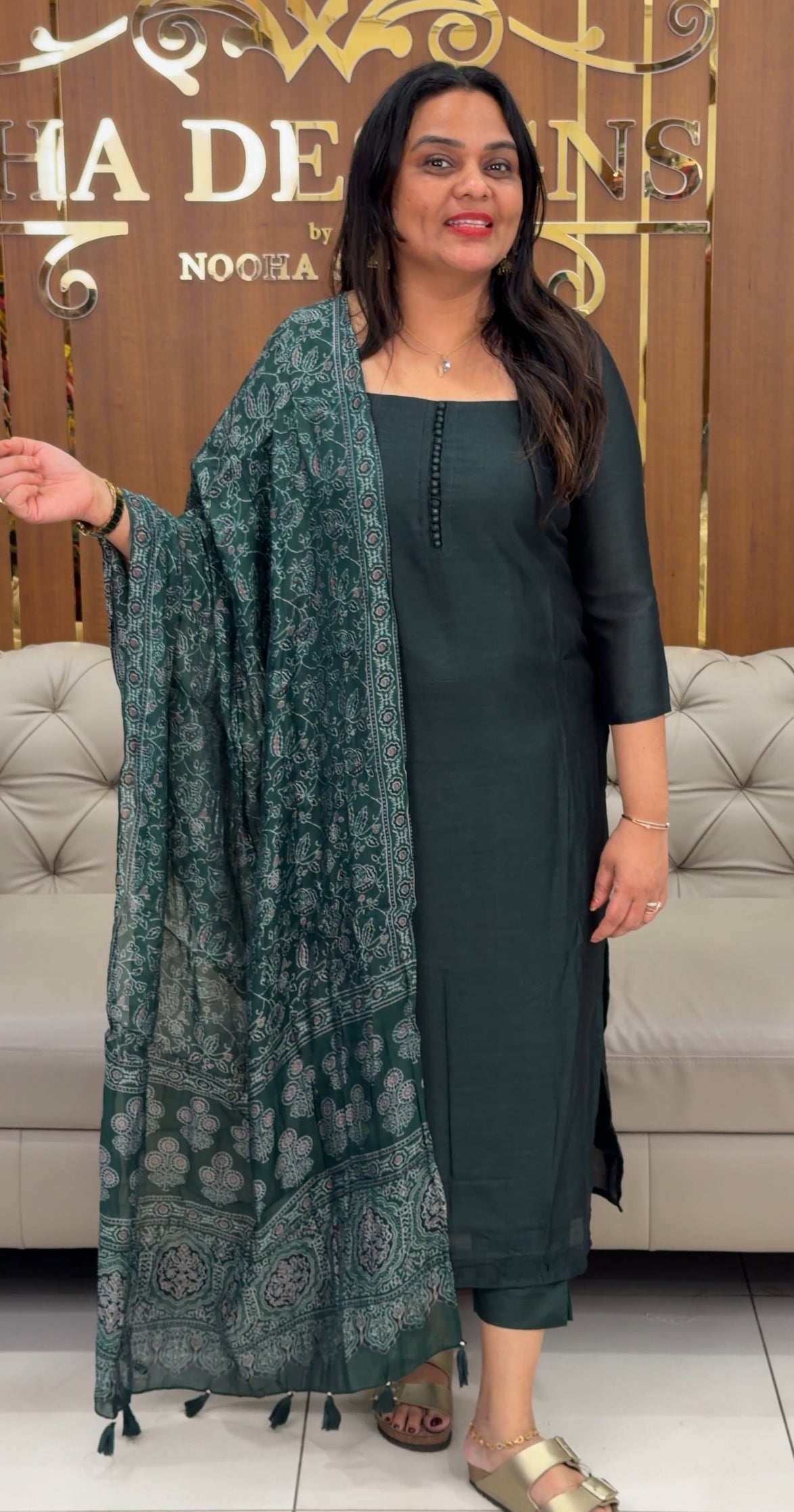 IHA'S IN-HOUSE SEMI RAW SILK TOP AND DUPATTA - IHA 30338 – Iha Designs ...