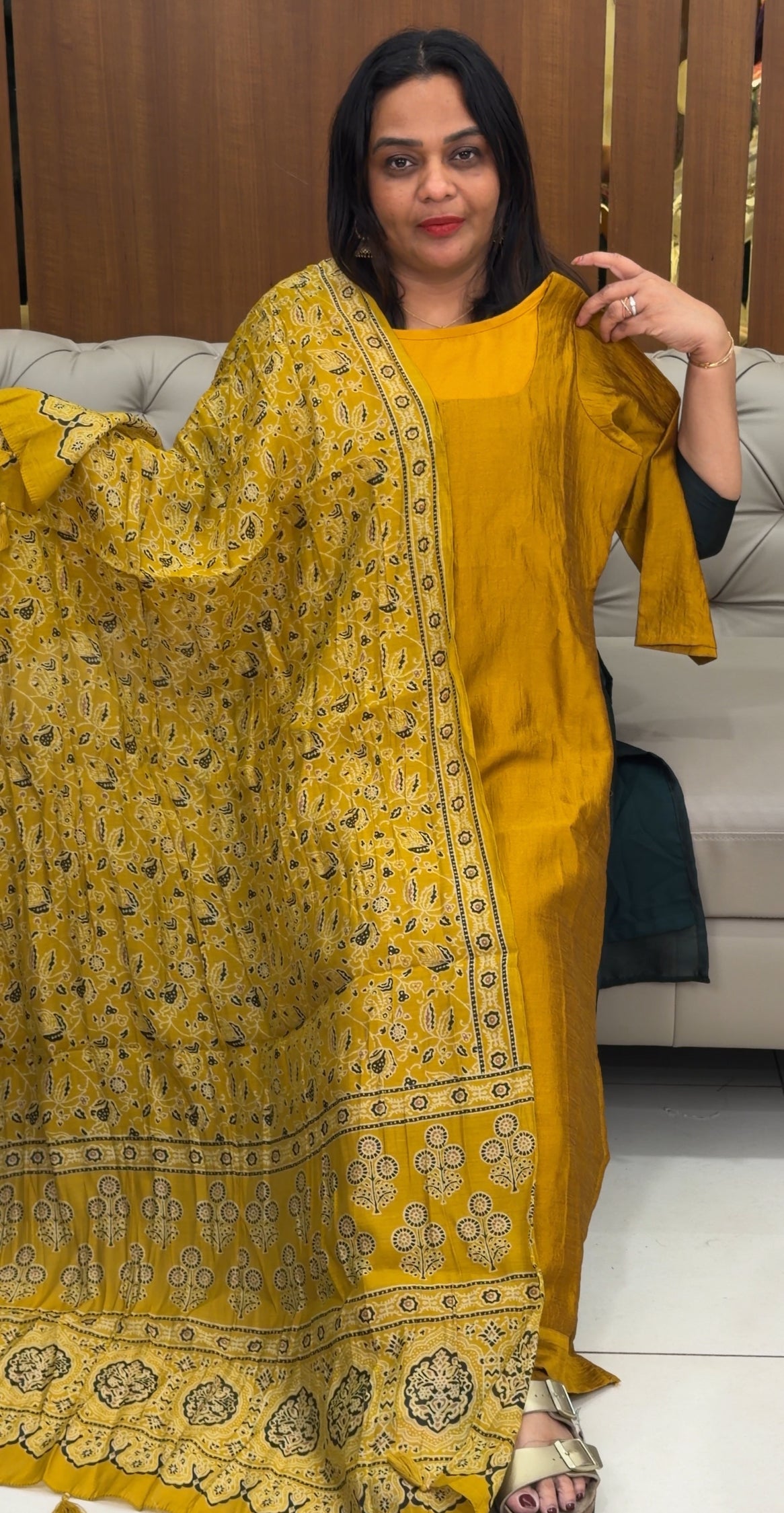 IHA'S IN-HOUSE SEMI RAW SILK TOP AND DUPATTA - IHA 30338 – Iha Designs ...